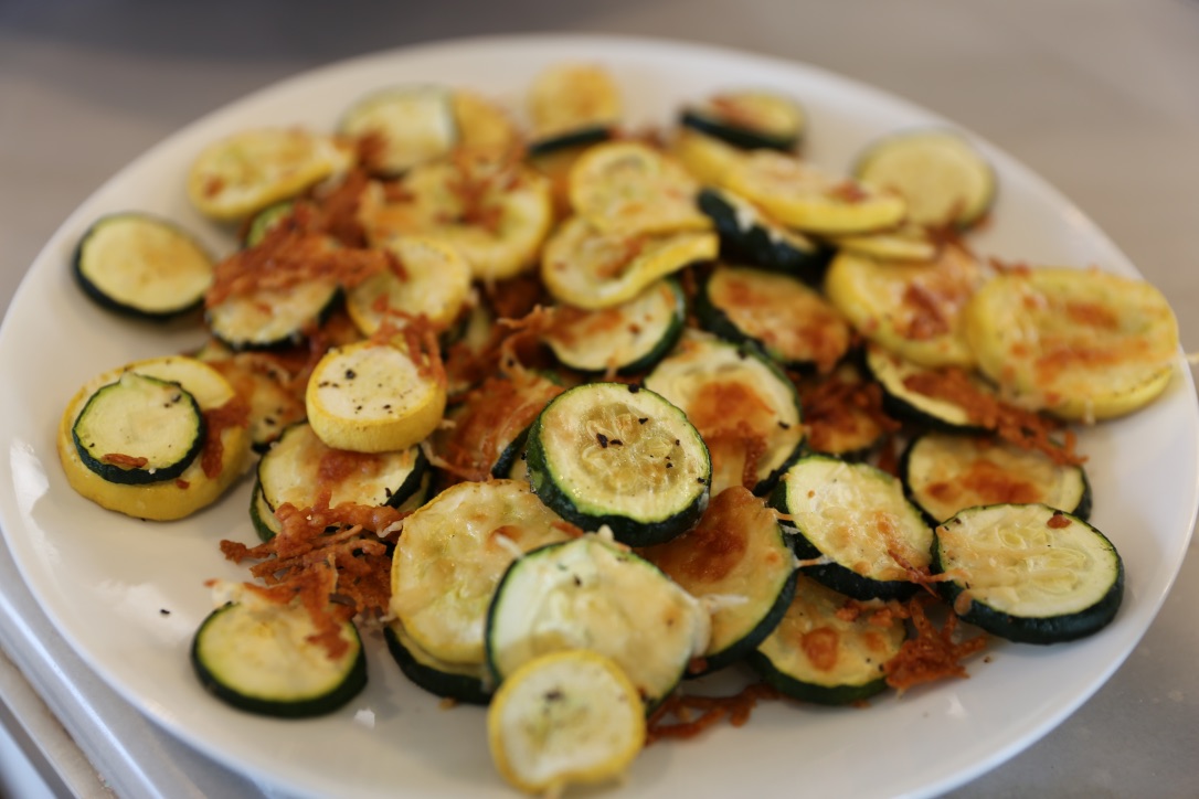 Oven Baked Zucchini Rounds with Parmesan - Ounce of Salt